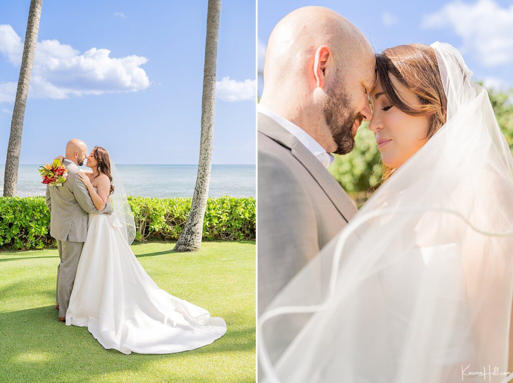Under The Palm Trees - Colleen & Christopher's Oahu Venue Wedding