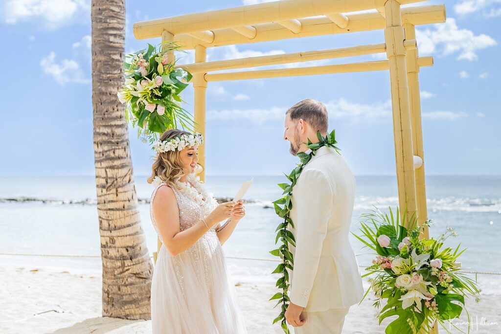 Overjoyed And In Love - Jennifer & Ryan's Oahu Venue Wedding
